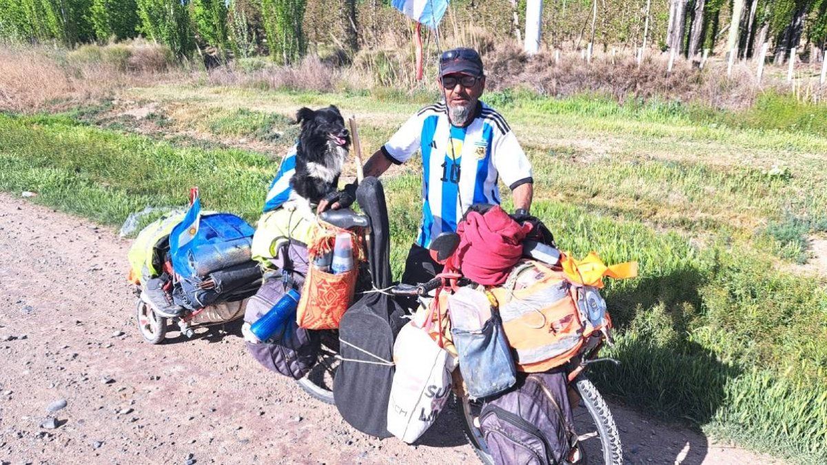 Marito y la fiel Sambita, de la Ruta 151 al país en bici: la maldad que ...