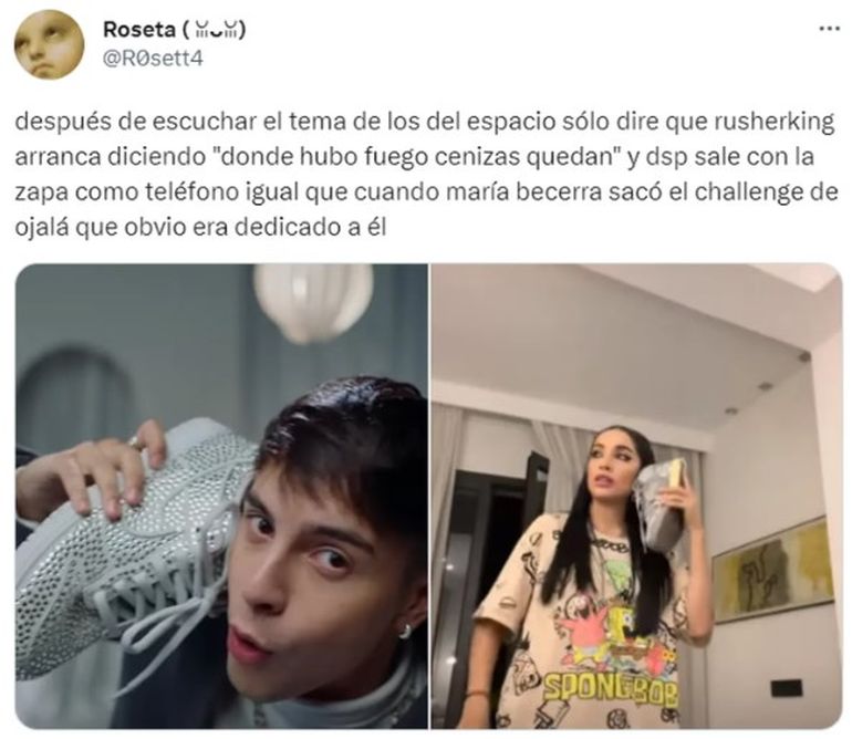 Rusherking se desquitó y les tiró palos a la China Suárez y María ...
