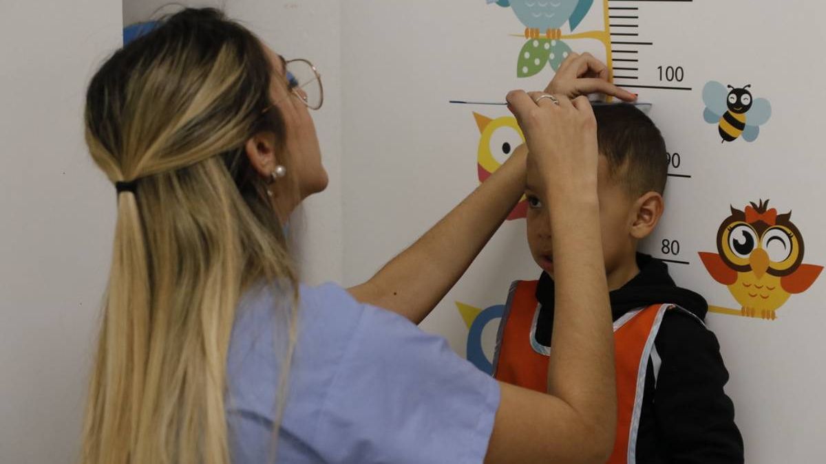Medición de talla y peso en los centros infantiles
