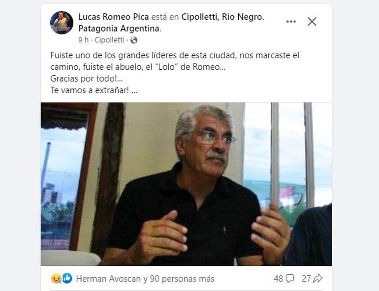 El dolor en las redes por la muerte de Julio Arriaga