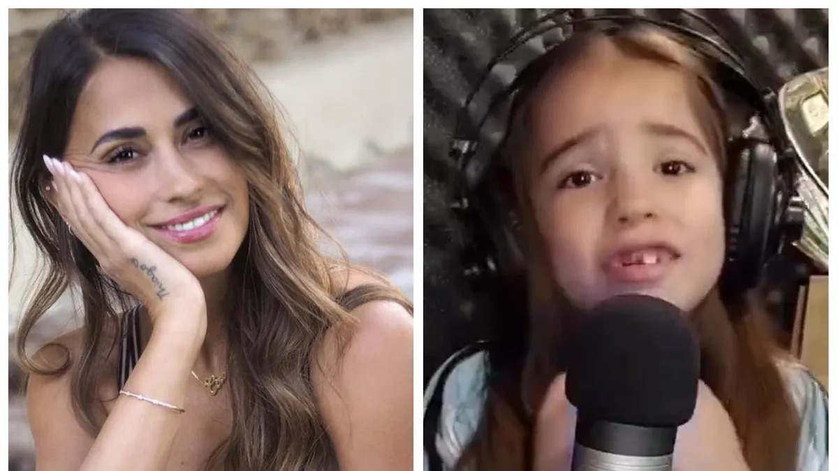 La reacción de Antonela que hizo viral a una nena que le canta a Messi