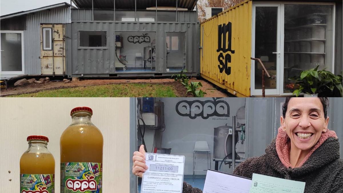 Mini fábrica de jugo de manzana fue reconocida por la Muni