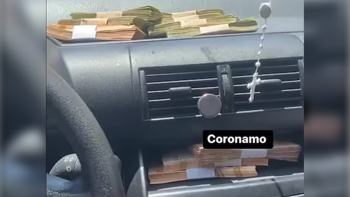 Un policía federal robó $100 mil y lo festejó con una foto en las redes