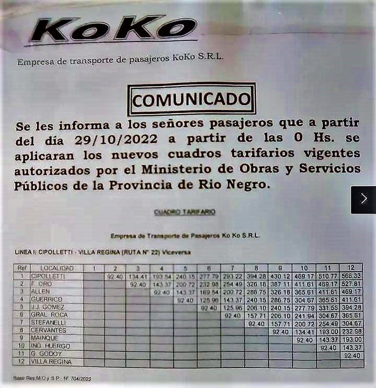 Un colectivo KoKo que iba de Cipolletti a Regina se prendió fuego